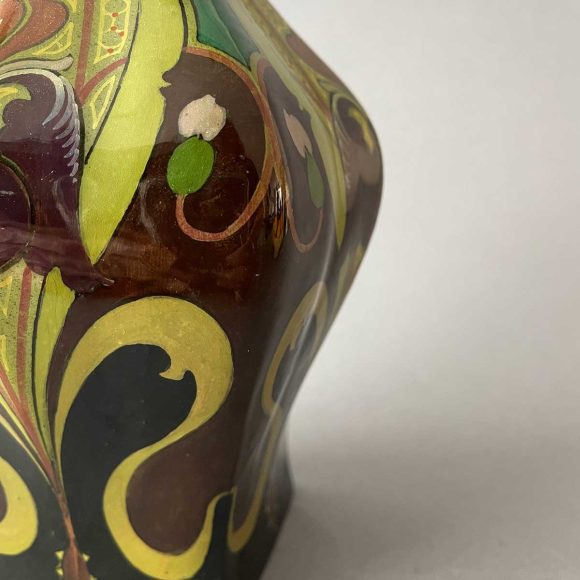 Ivora vaas 31 cm irissen - Art Nouveau Plateel
