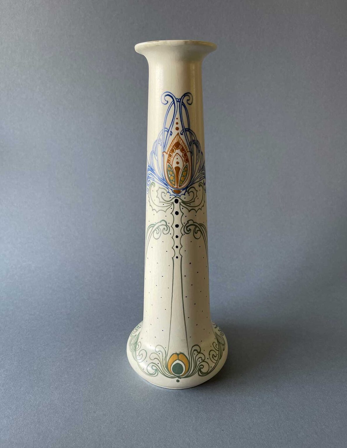 Arnhem pottery Large Vase 12 inch high, model 56, designed by Klaas Vet ...